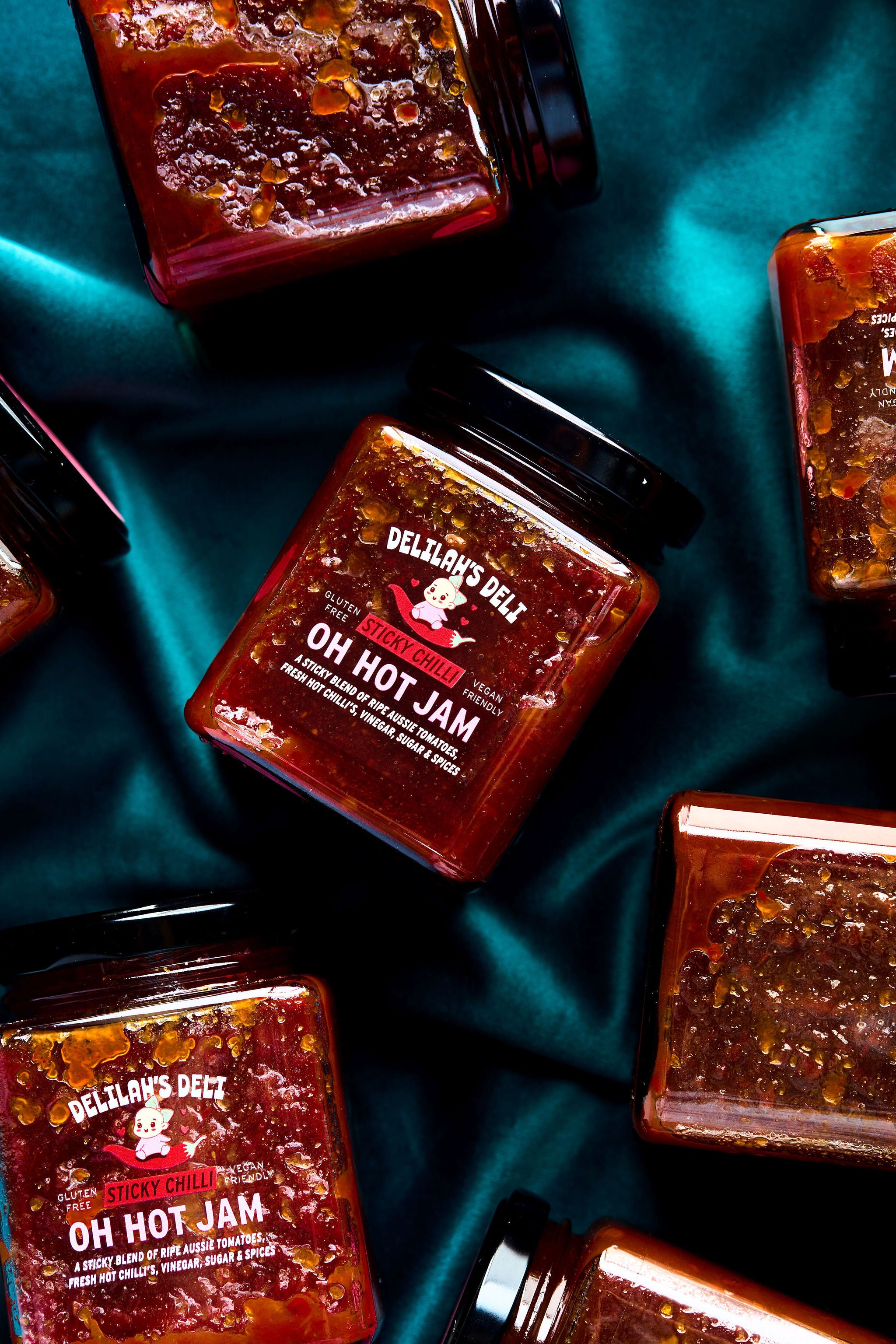 Chilli Jam Mix Bundle - 2 Oh Hot Jam + 1 Mango No.5 | Delilah's Deli